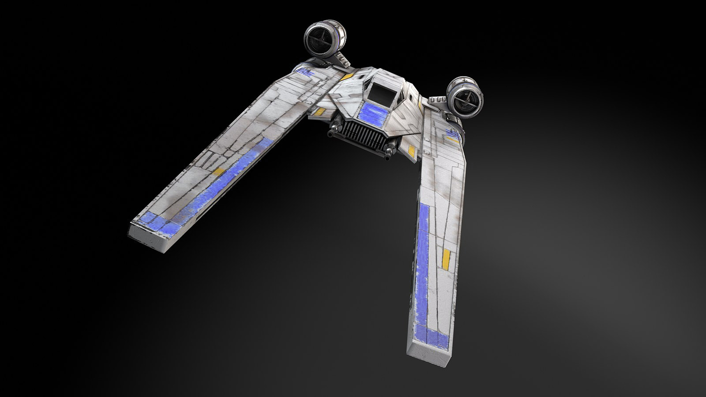 star wars u-wing 3d x