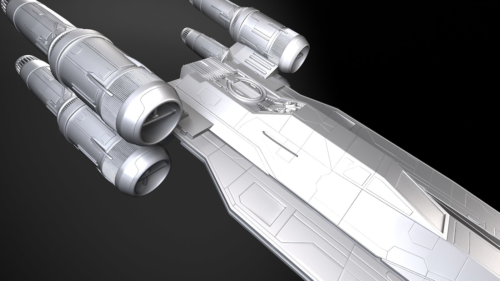 star wars u-wing 3d x