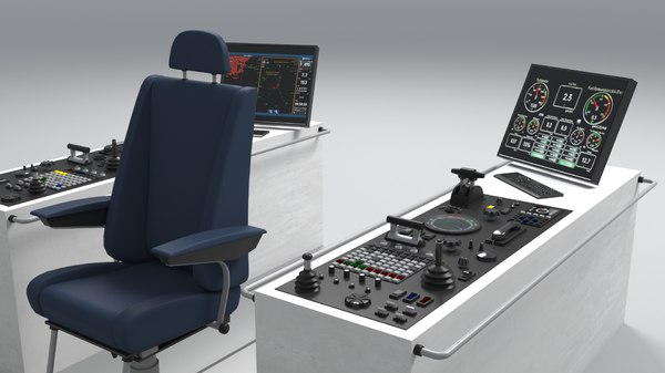 3d ship bridge control room model
