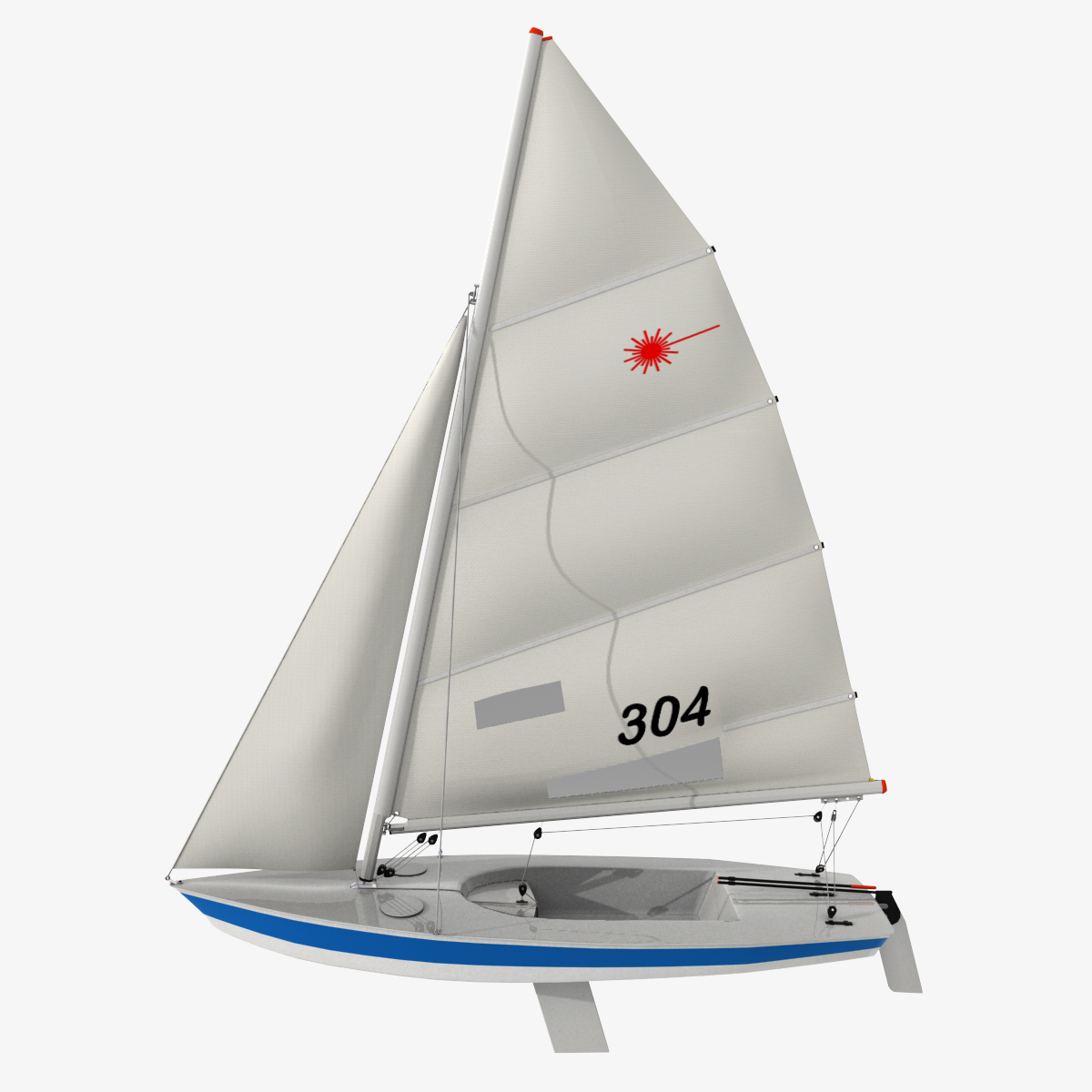 3d-model-sailboats-laser-class