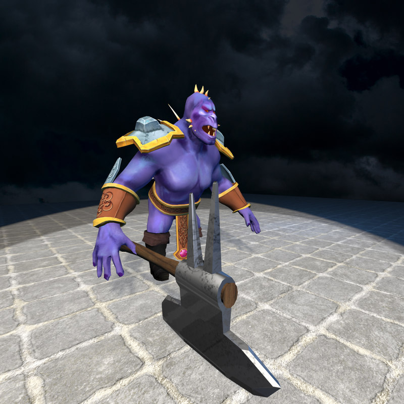 3d character minion warrior