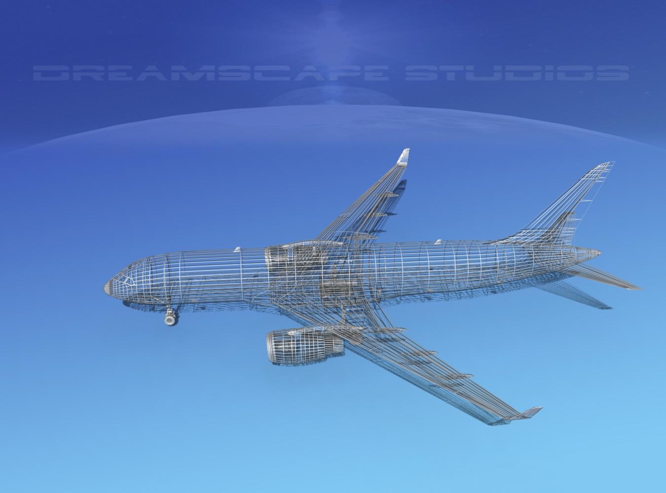 airline boeing 787-8 787 3d model