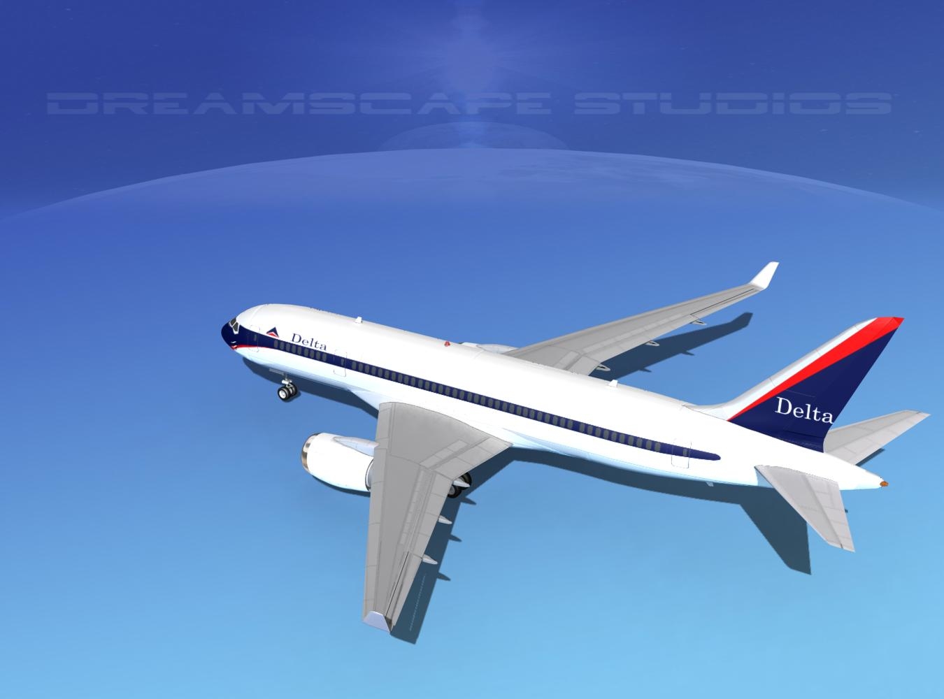 airline boeing 787-8 787 3d model