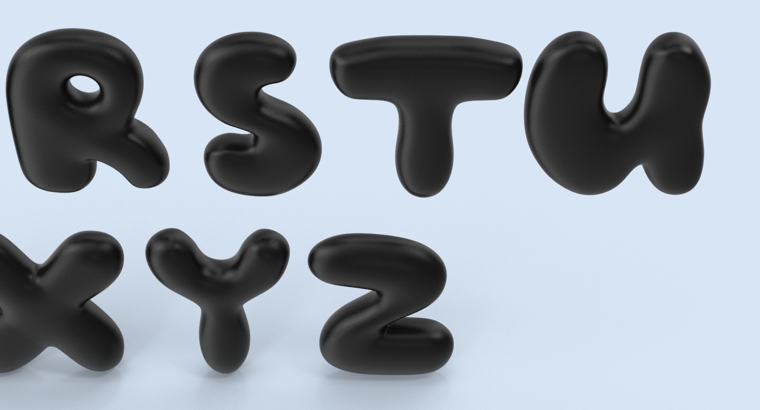 bubble alphabet letters max