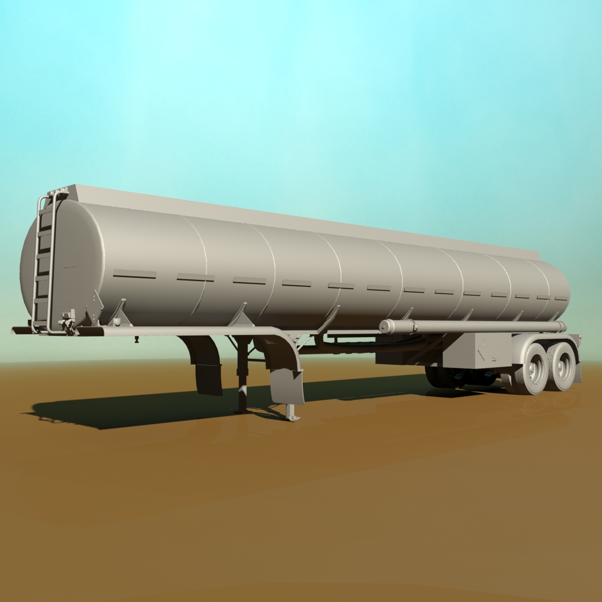 tanker trailer 3d model
