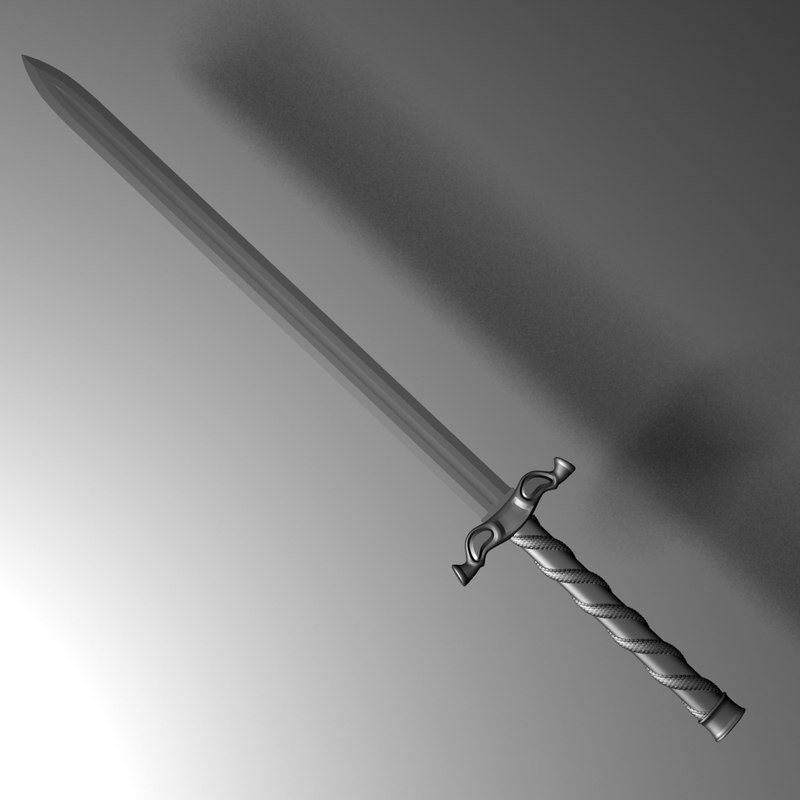 3d model sword