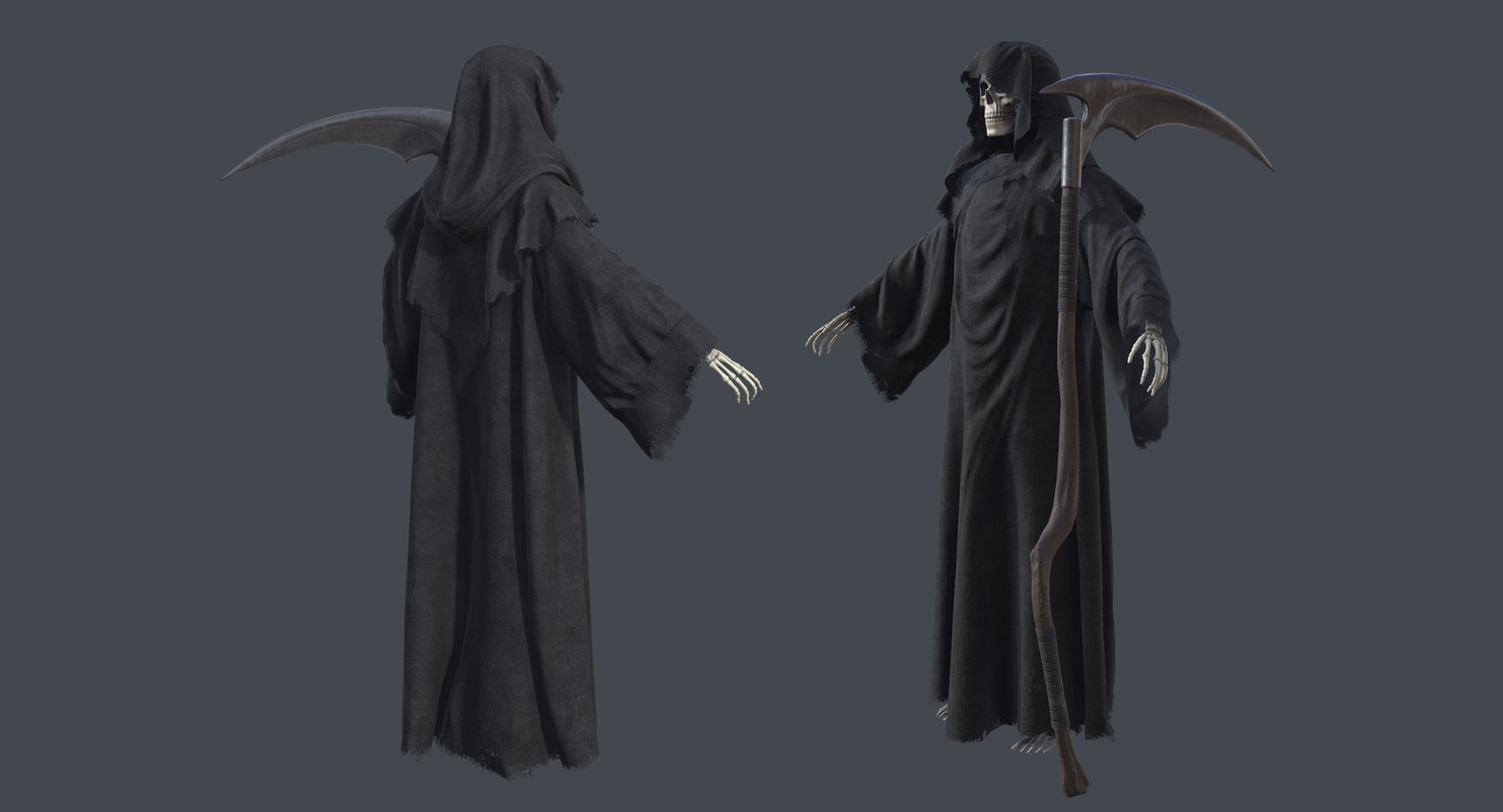 grim reaper 3d model