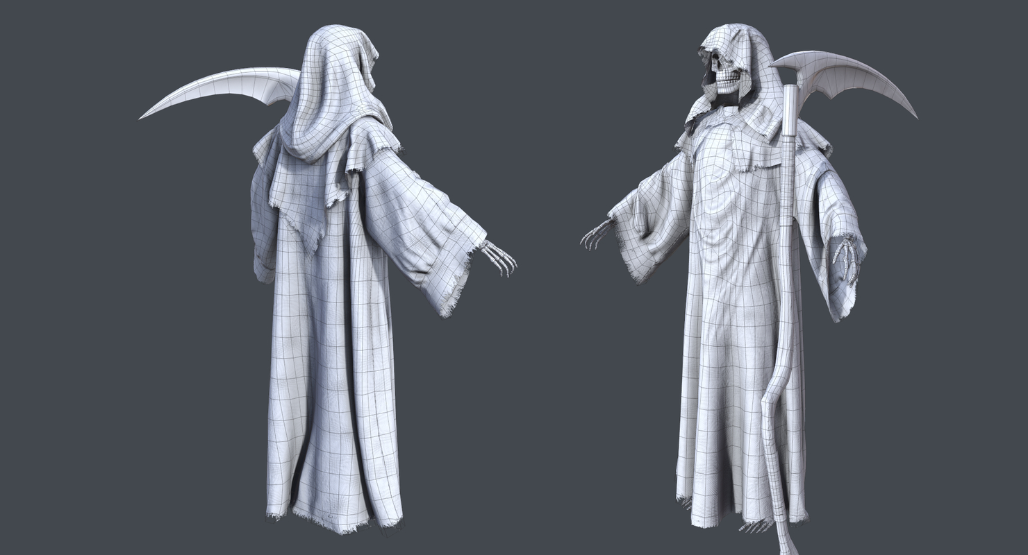 grim reaper 3d model