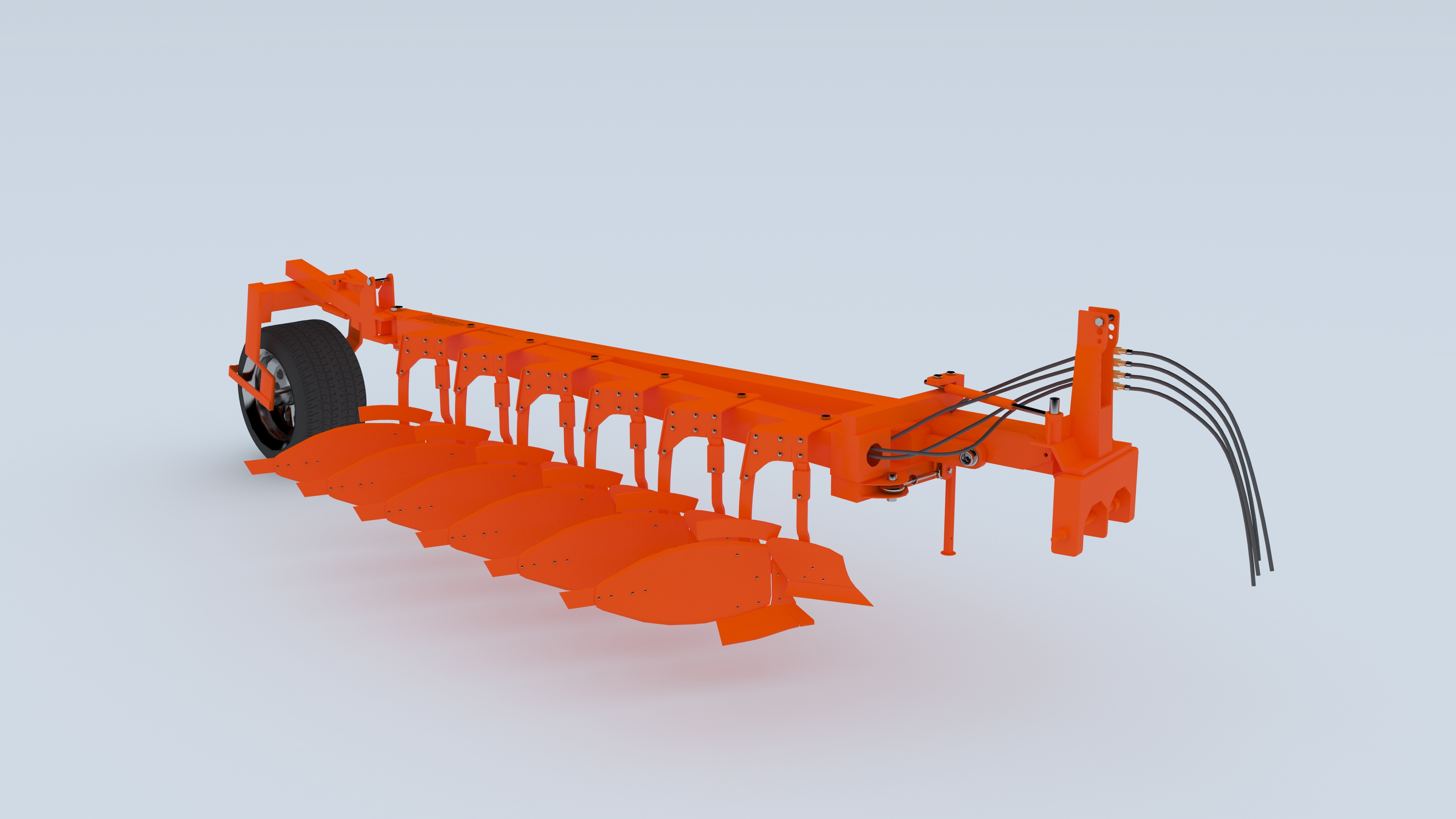3d plough plow model