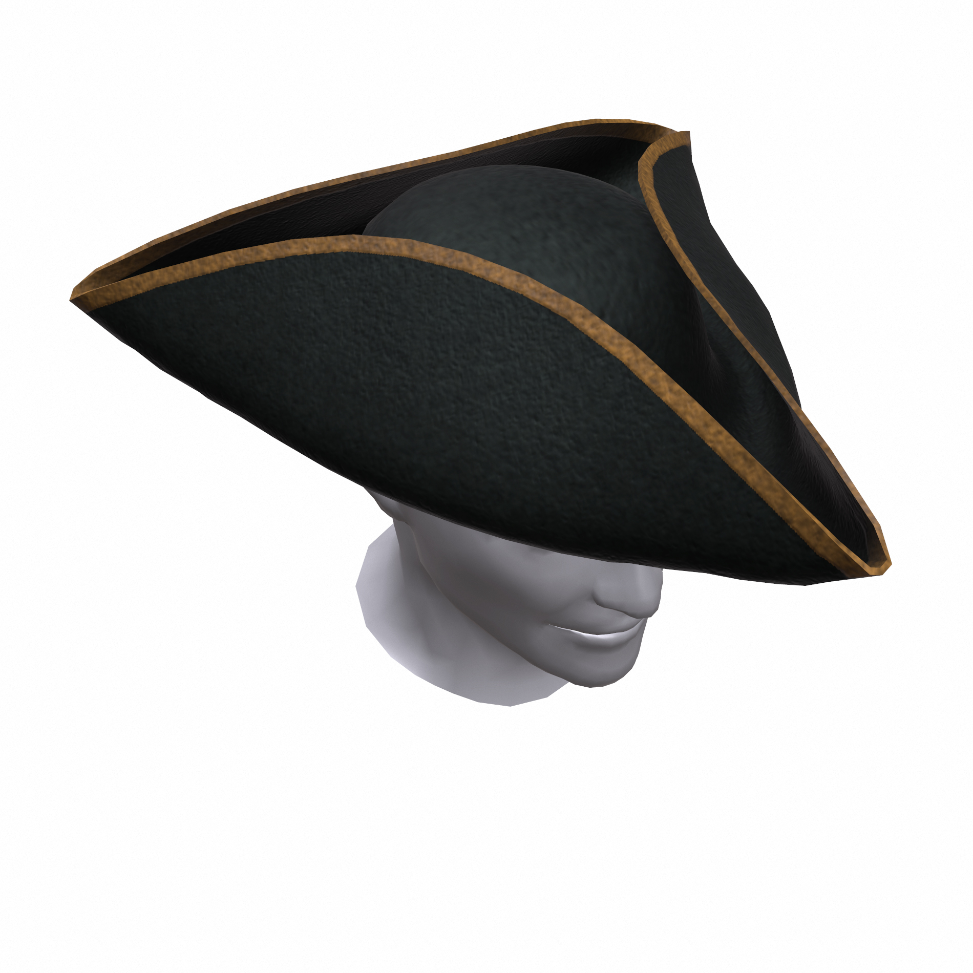 3d 18th tricorn hat