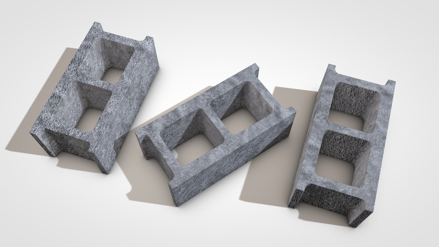 cinder block c4d