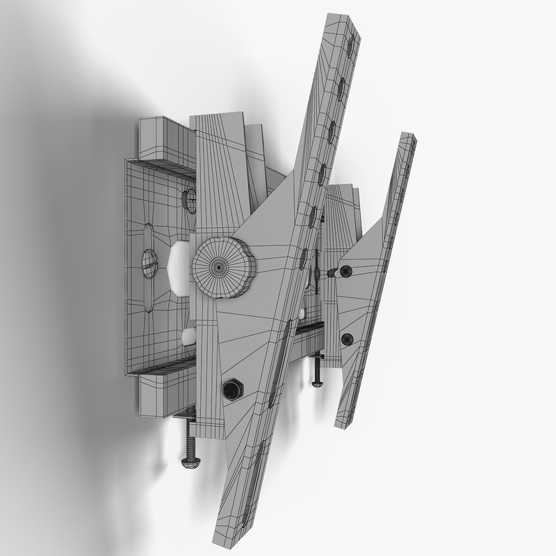 3d model tv wall mount