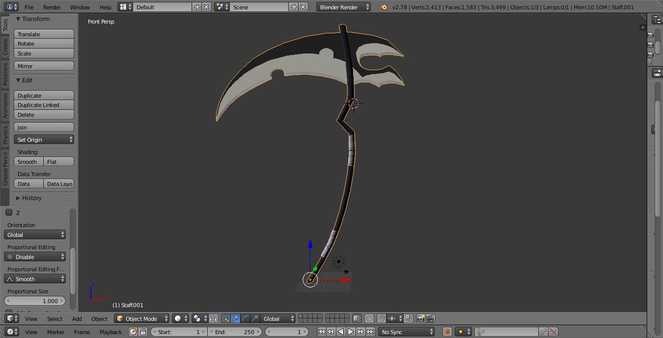 scythe 3d model