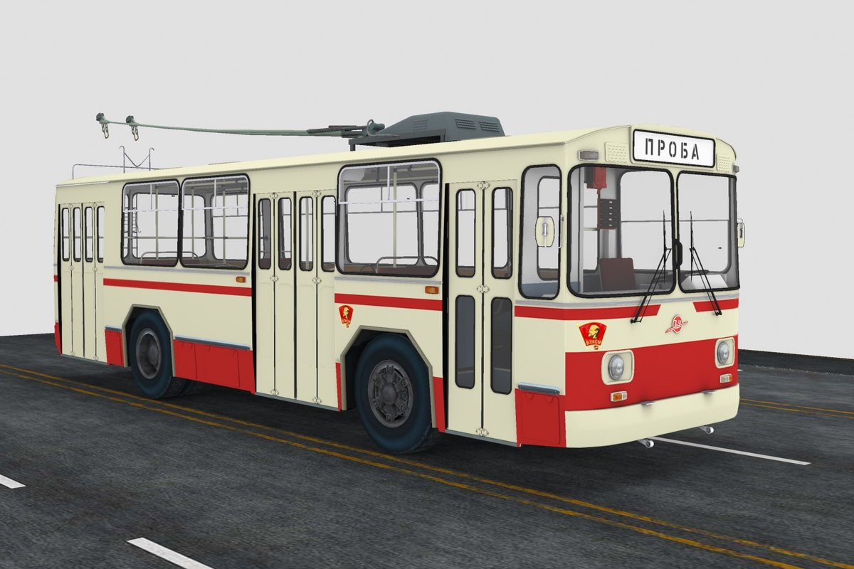 3d ziu-11 trolleybus model