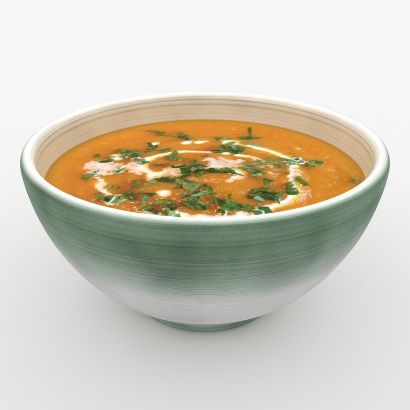 3d realistic soup 2 model