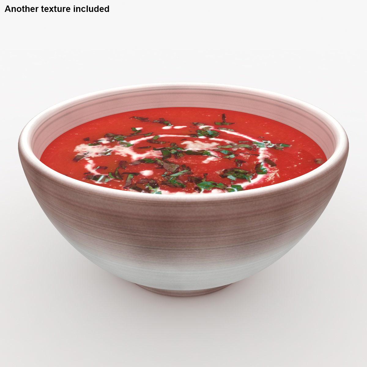 3d realistic soup 2 model