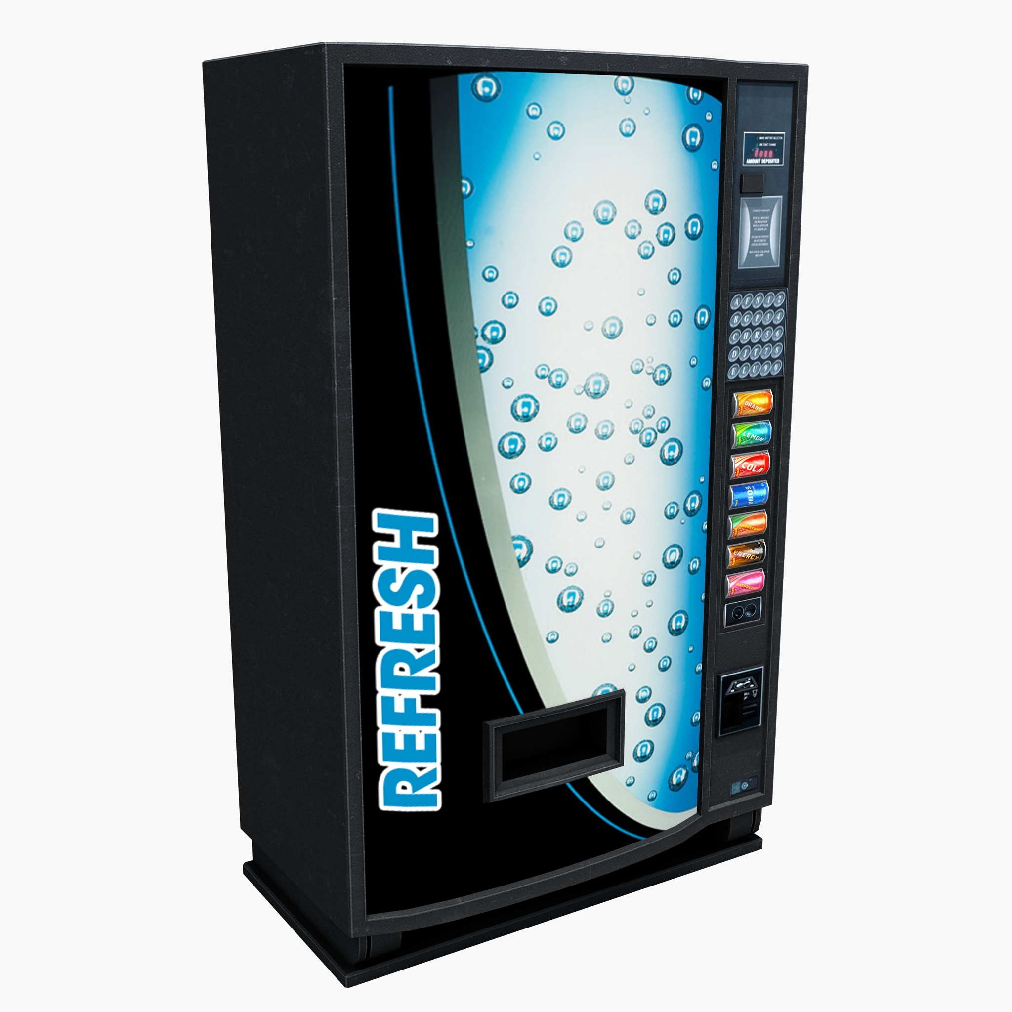 generic drinks vending machine 3d model