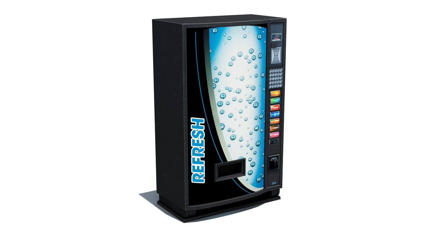 generic drinks vending machine 3d model