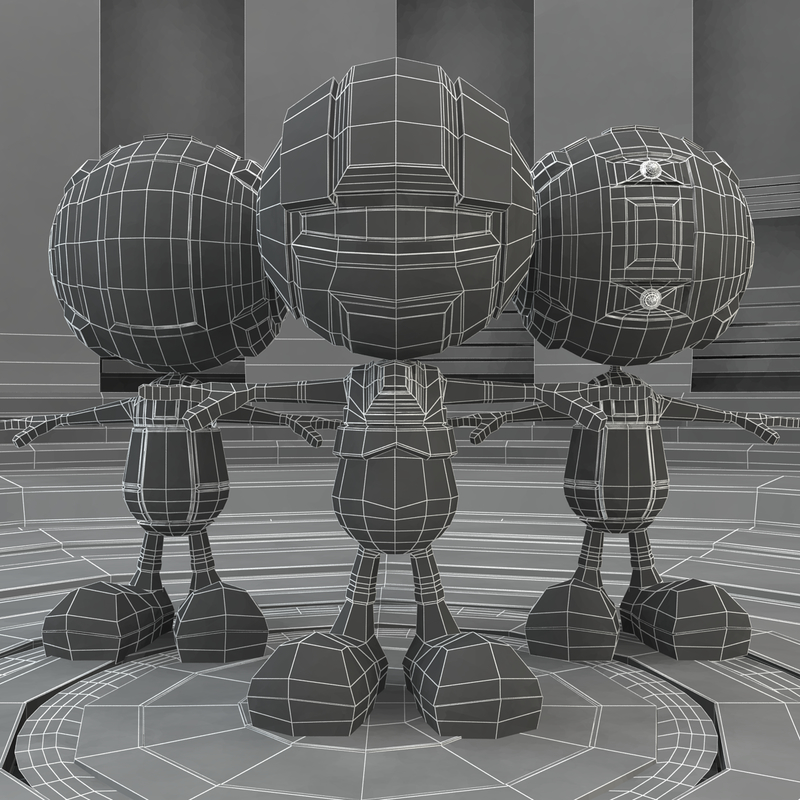 3d model robot robo bot