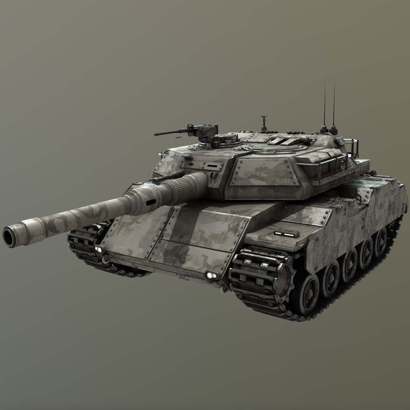 3d model ready tank