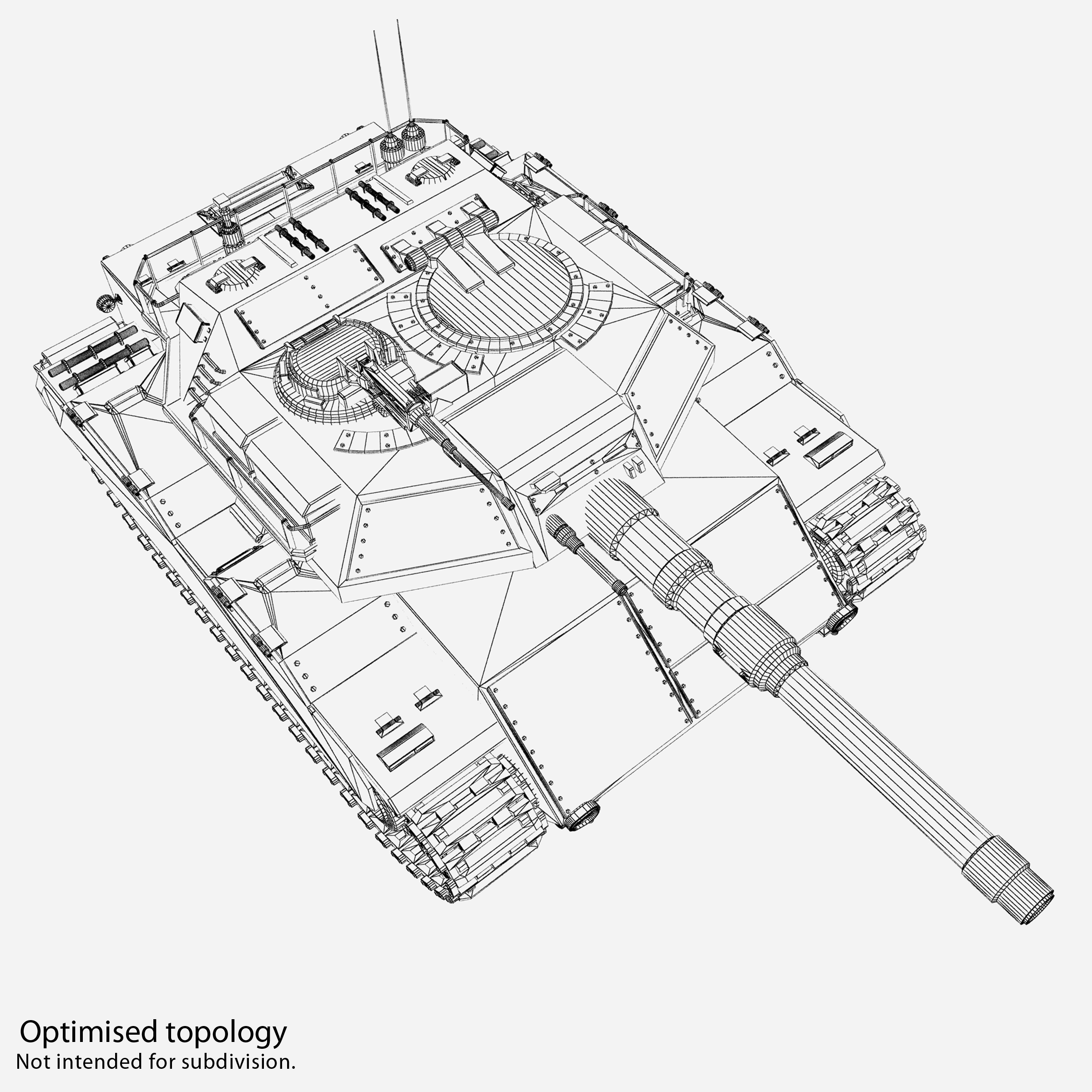 3d model ready tank
