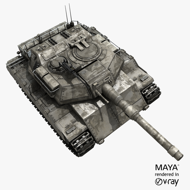 3d model ready tank