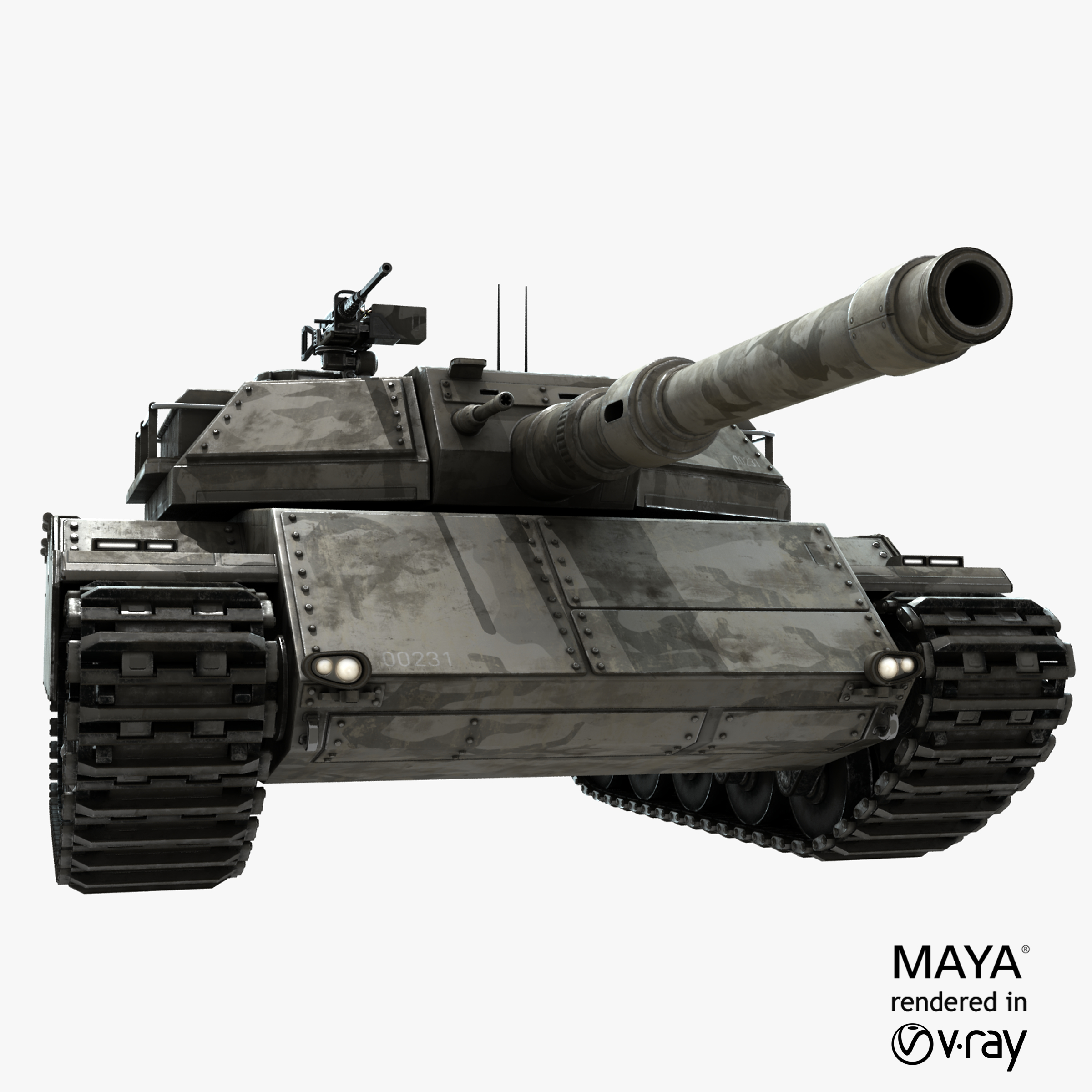 3d model ready tank