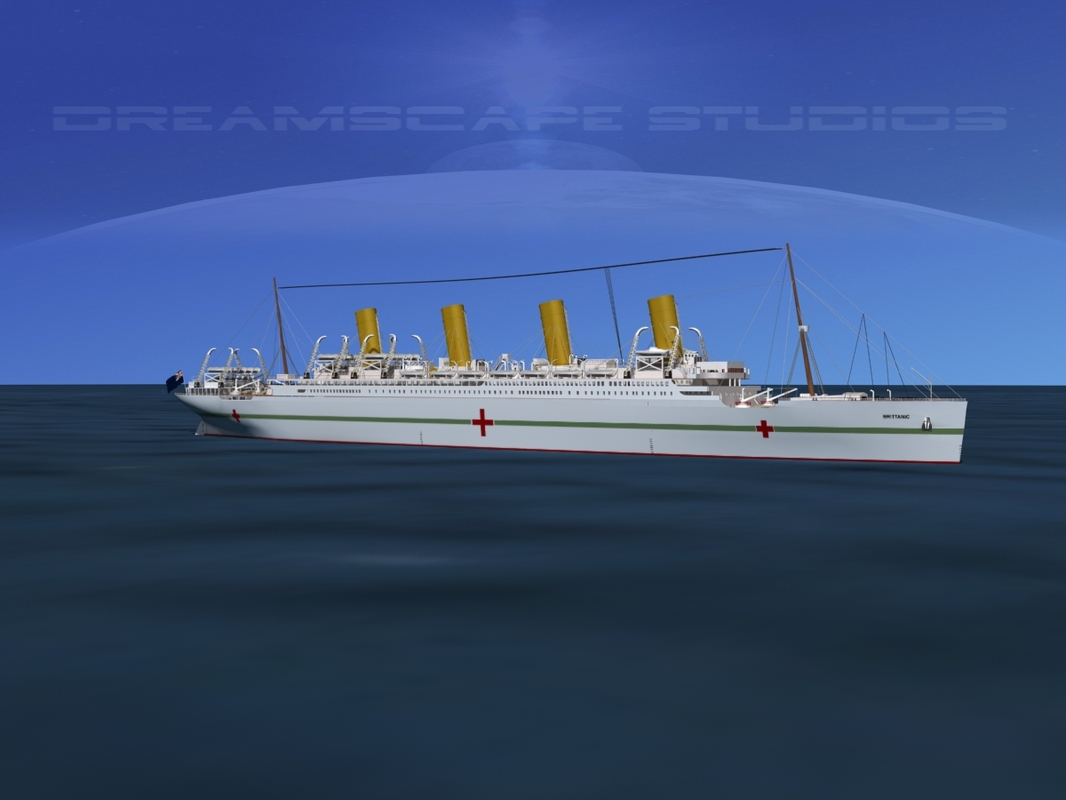 ship hmhs britannic 3d model