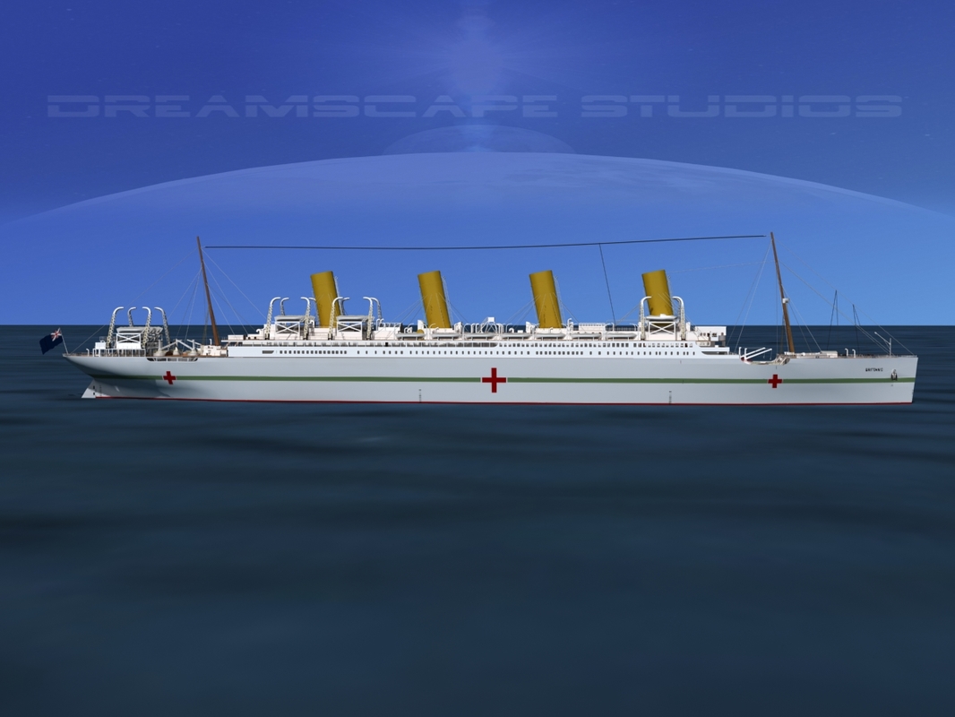 ship hmhs britannic 3d model