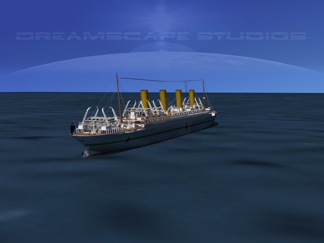 ship hmhs britannic 3d model