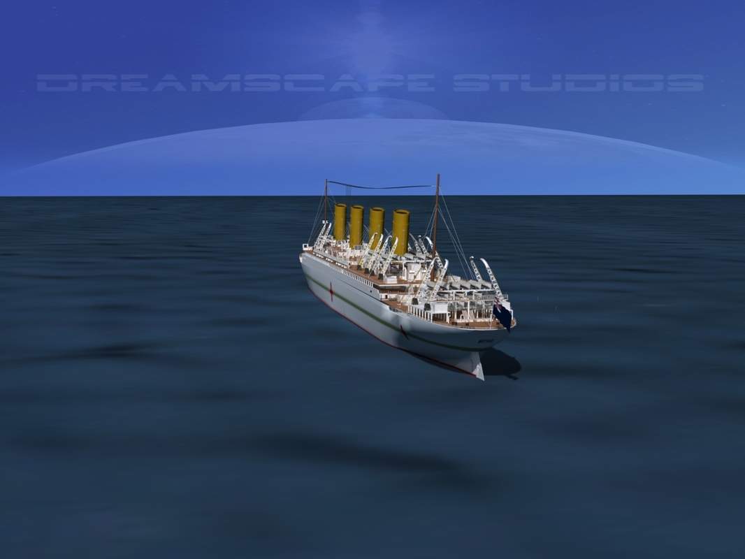 ship hmhs britannic 3d model