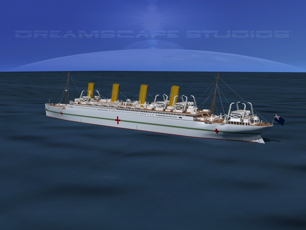 ship hmhs britannic 3d model