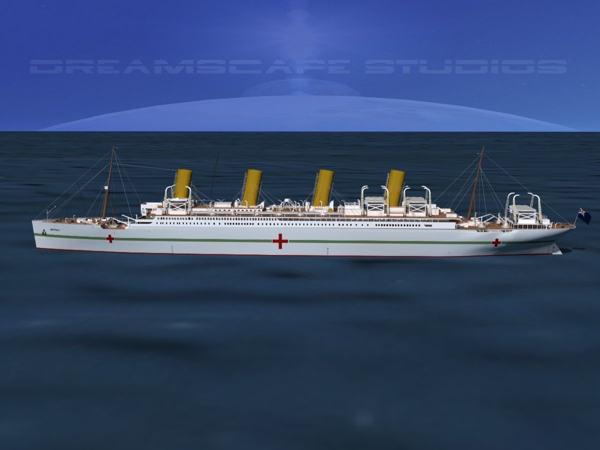 ship hmhs britannic 3d model