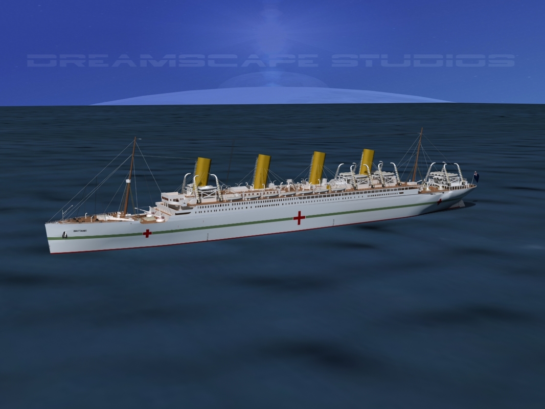 ship hmhs britannic 3d model