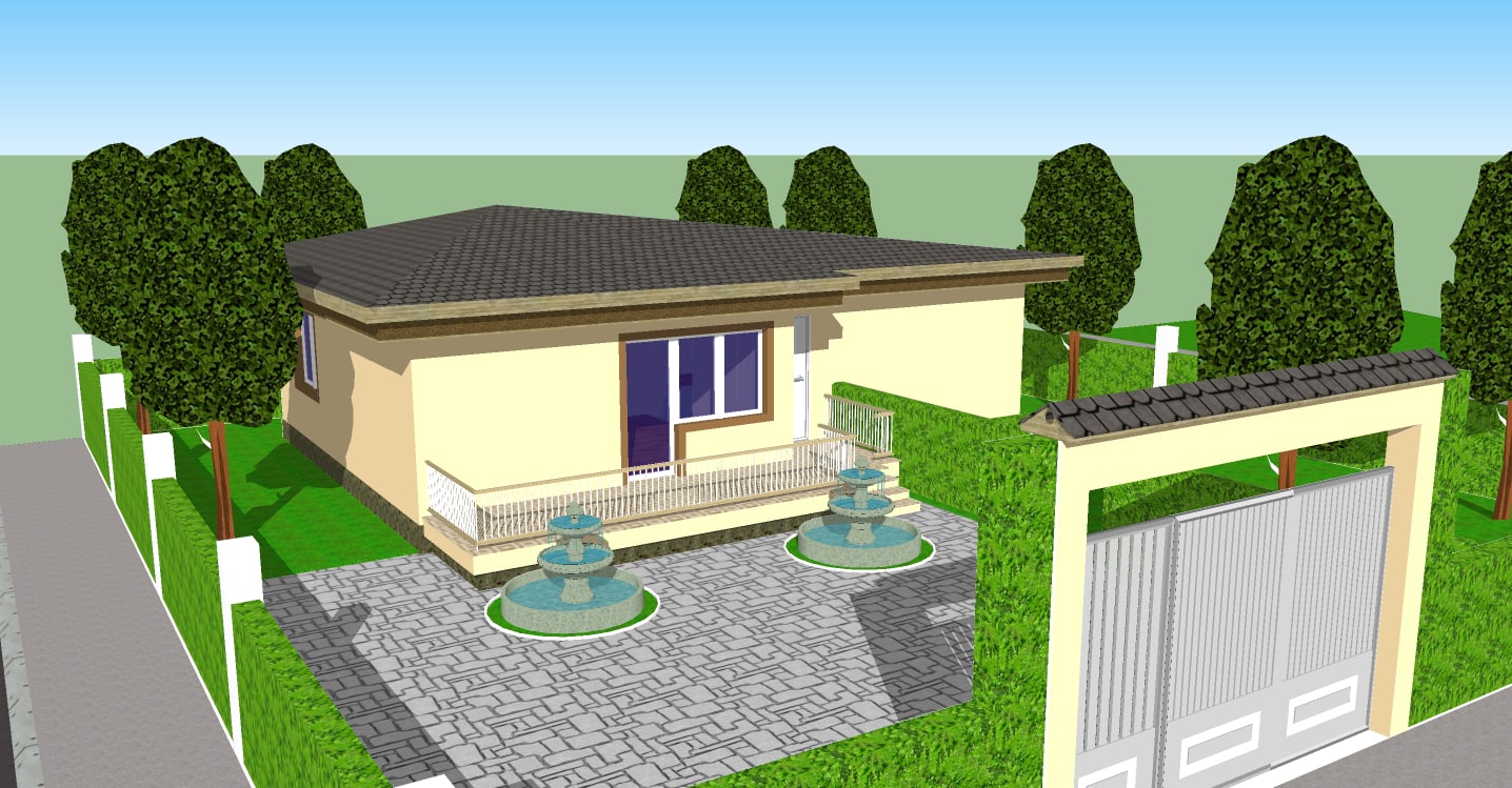 modelo 3d Casa Low-Poly con interior - TurboSquid 1121975