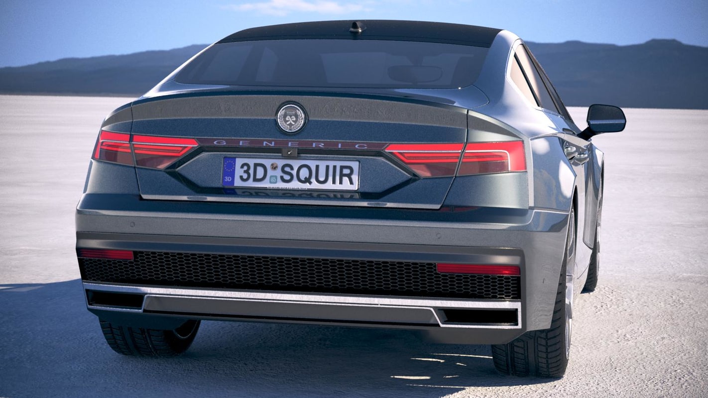 generic sedan 2017 c4d