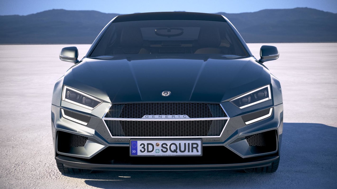 generic sedan 2017 c4d