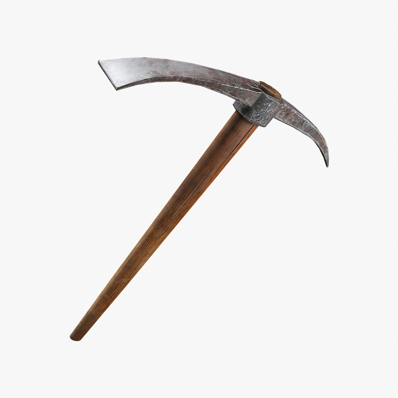 pickaxe pick axe 3d max