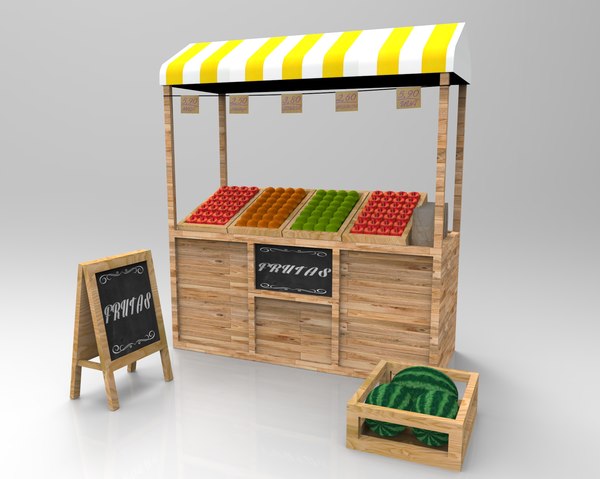Market Stall 3D Models for Download | TurboSquid