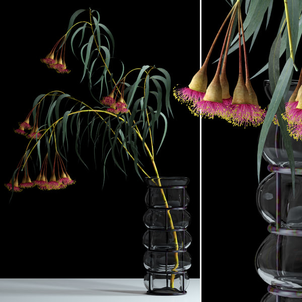 3d fresh flowers model