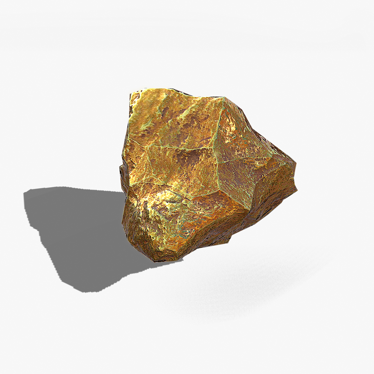 3d gold nugget model