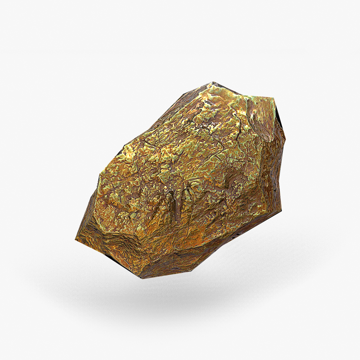 3d gold nugget model