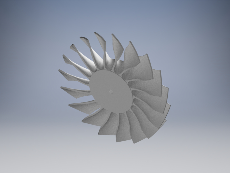 jet engine fan 3d model