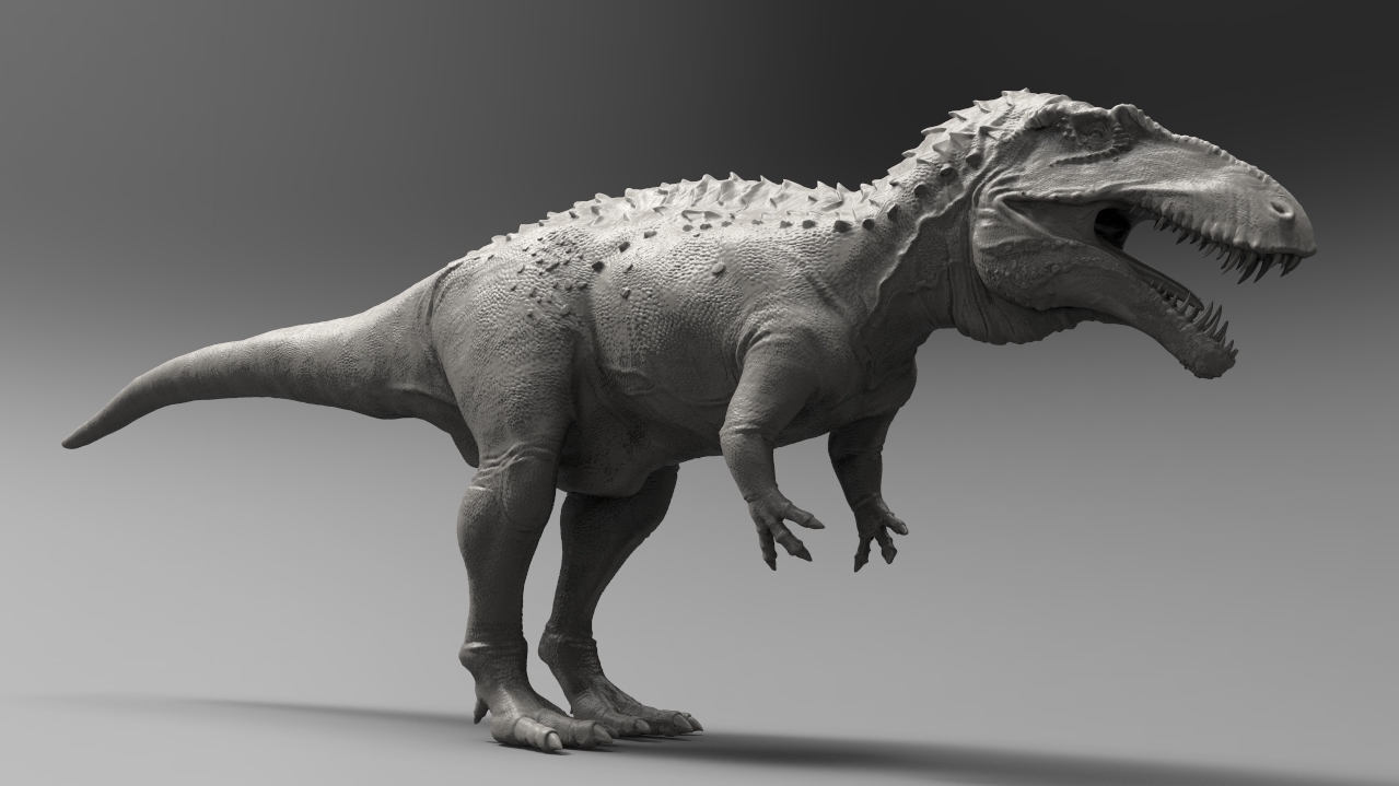 3d dinosaur acrosaurus model