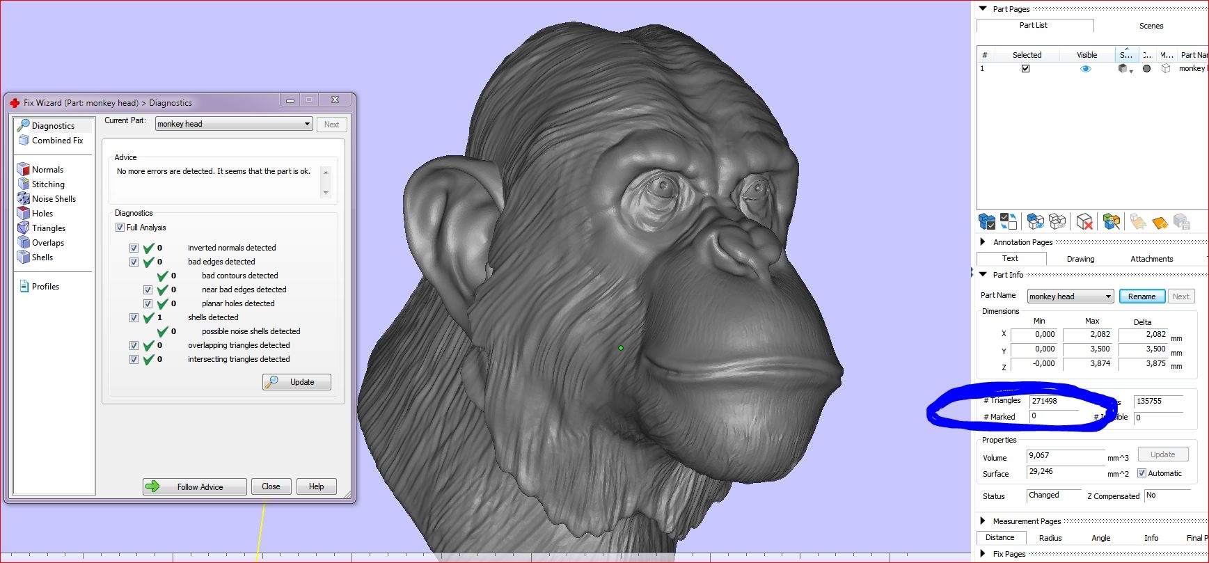 chimpanzee chimp head 3d model