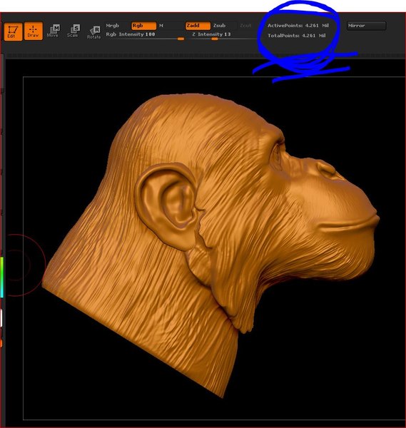 chimpanzee chimp head 3d model