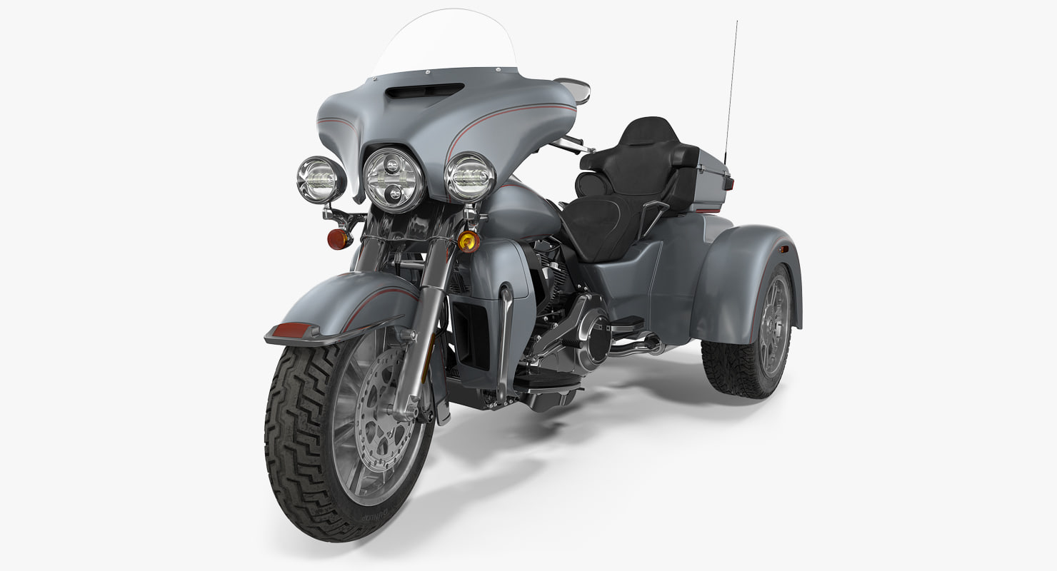 trike motorcycle generic rigged max