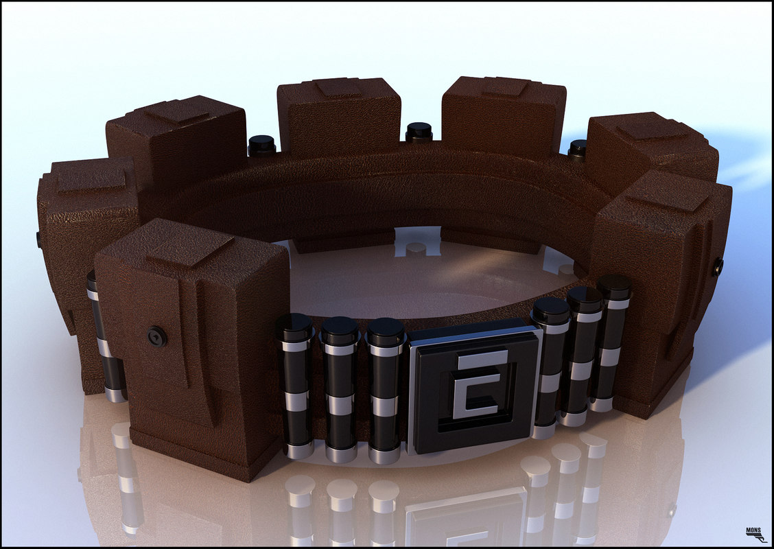 hero belt gadget 3d model