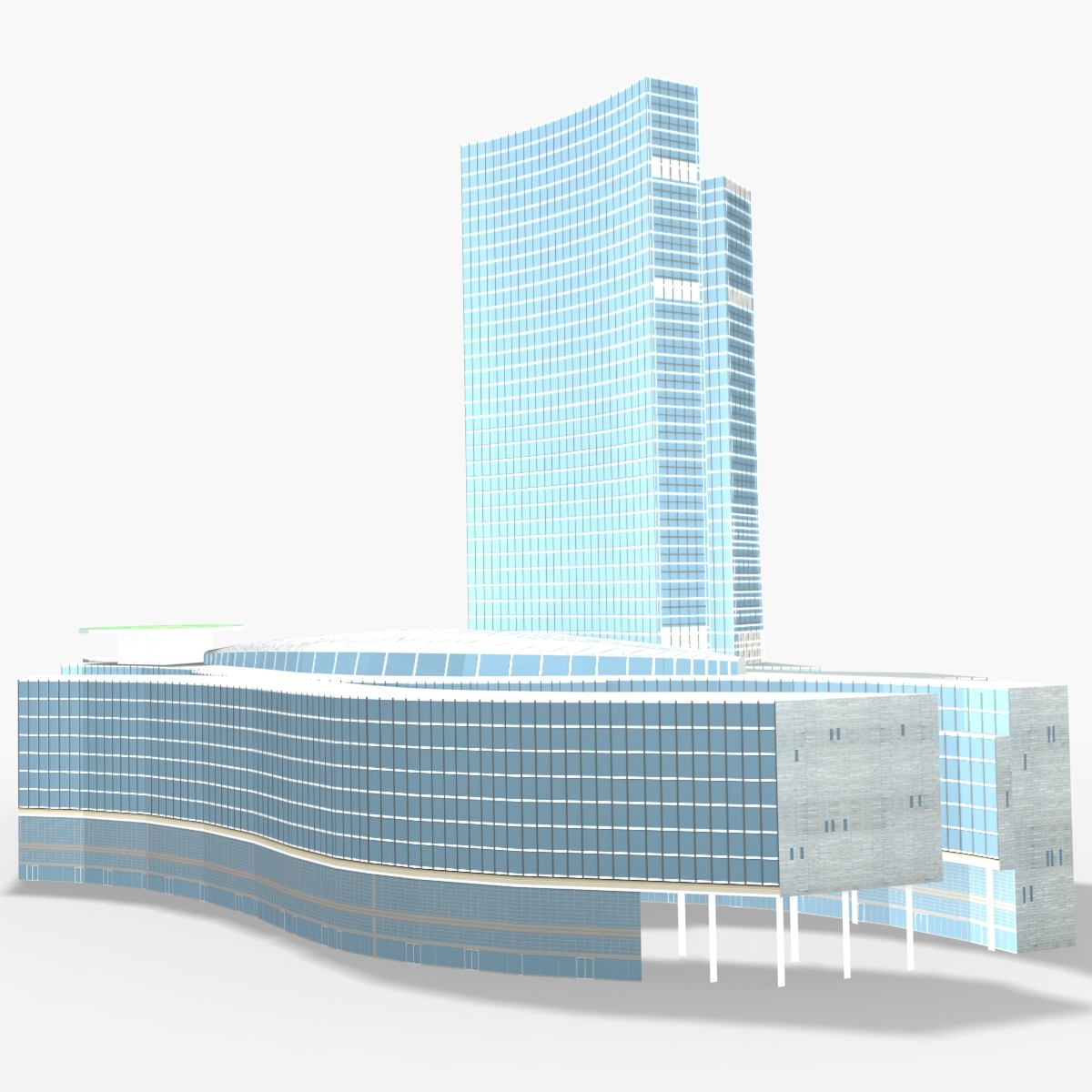 3d model of palazzo lombardia