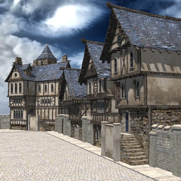 Medieval Town 3D Models for Download | TurboSquid